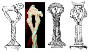 Quái chiêu tạo hình nghệ thuật Đông Sơn: Cán dao găm đúc hình rắn và hổ ...